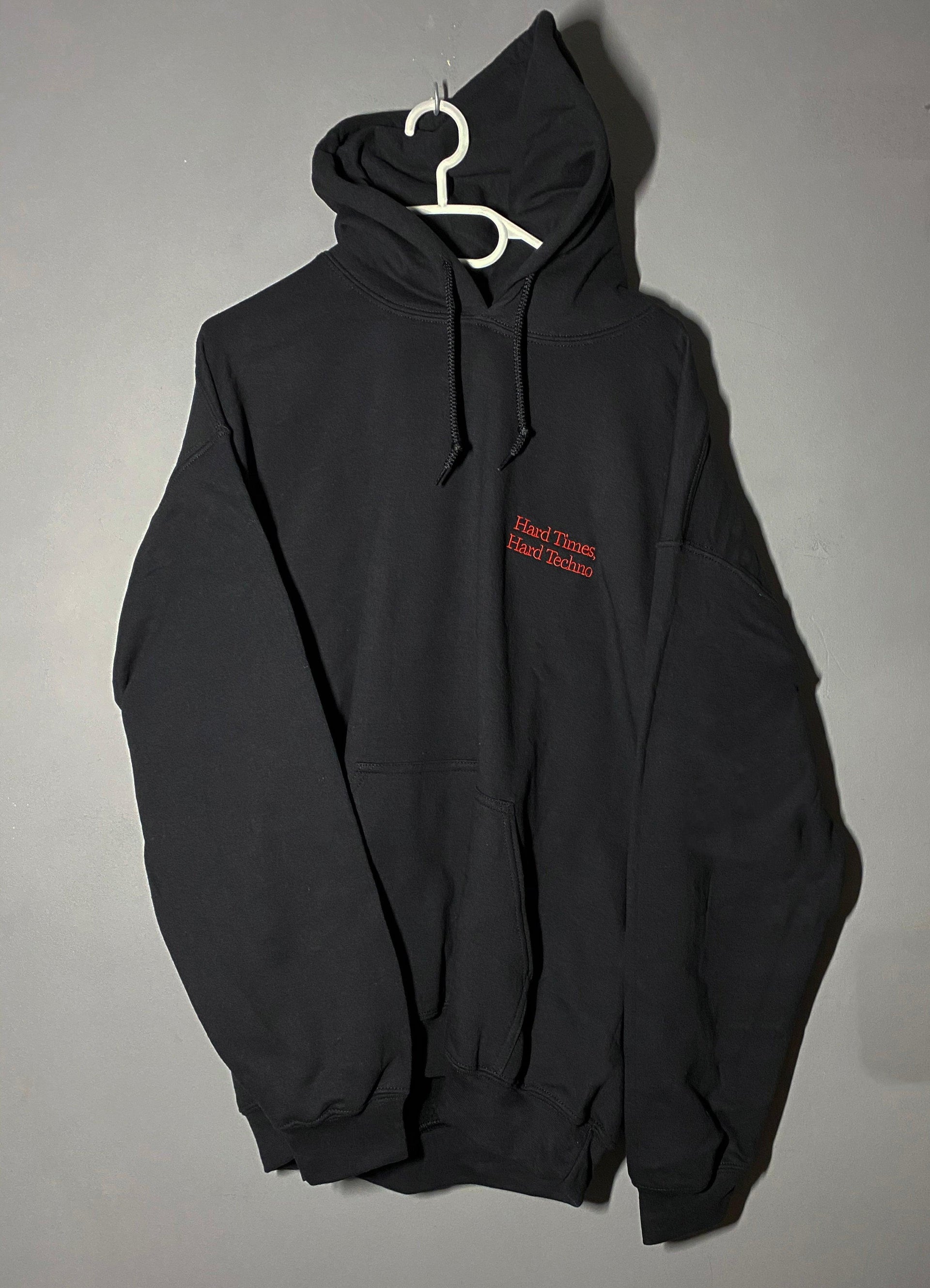 Hard Times, Hard Techno® Embroidered Hoodie (super limited)